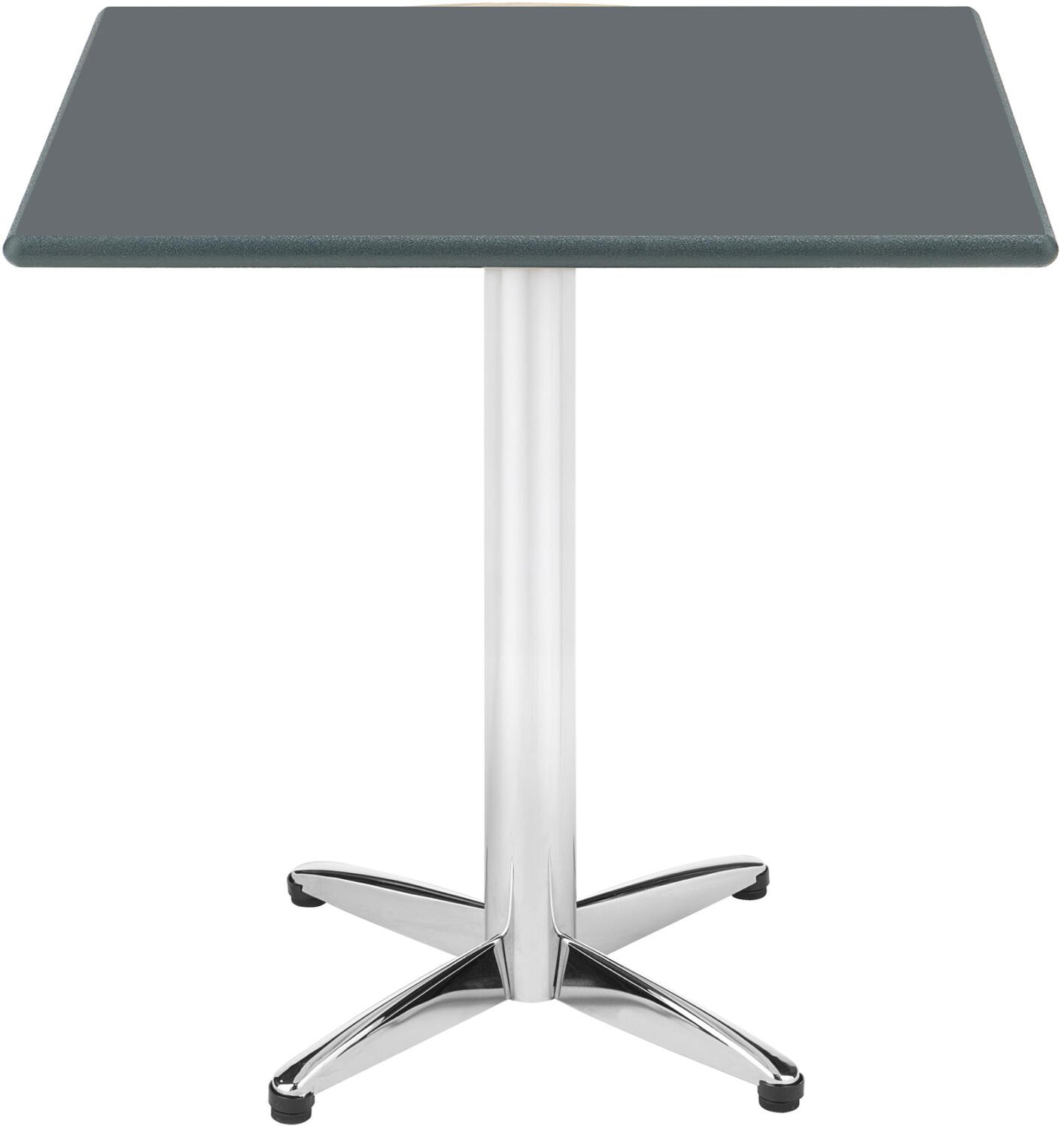 Metalliform Square MDF Edge Bistro Table with 4 Star Chrome Base - (d) 750mm - Bistro Furniture ...