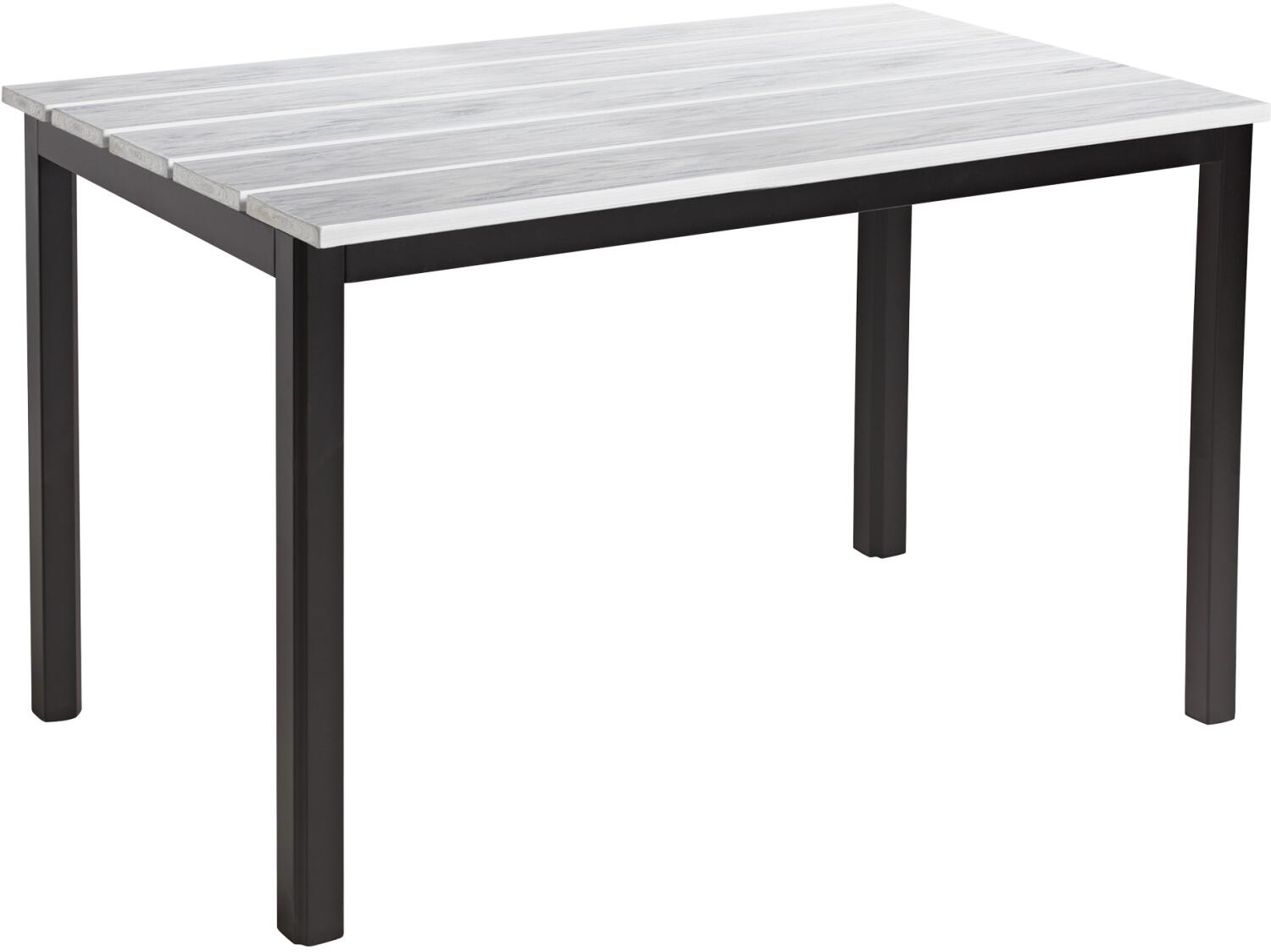 EKO Whitewash Rectangular Recycled Dining Table - Bistro Furniture Direct