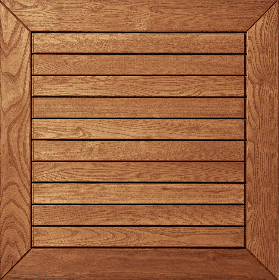 Zap Insignia Robinia Slat Square Table Top - 600 x 600mm - Bistro ...