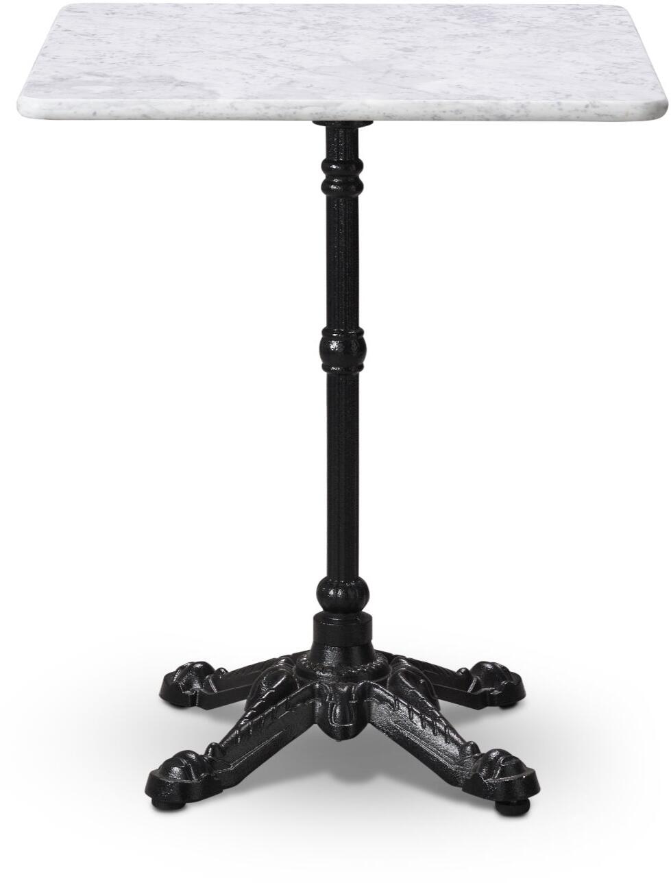 Solid Marble Square Dining Table with Bistro 4 Leg Base - Bistro ...